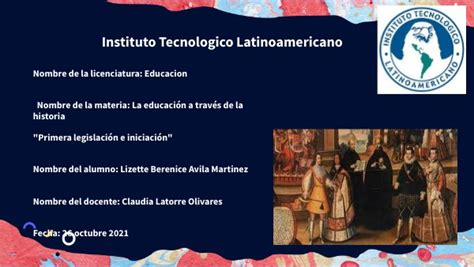 Primera Legislación E Iniciación