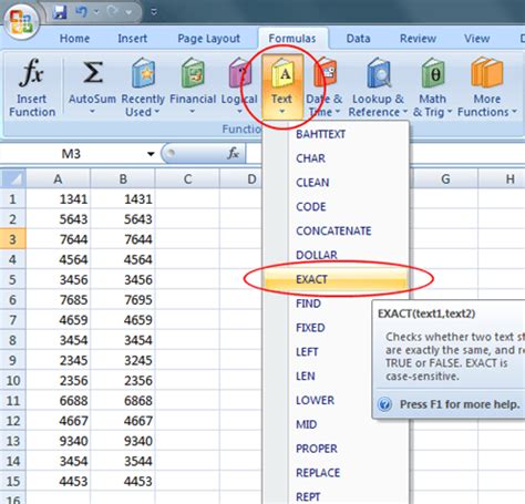 Find Out If Two Cells In Excel Contain Exactly The Same Number Values