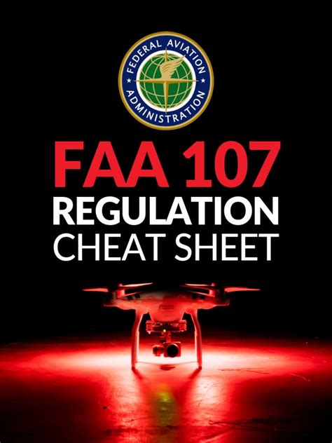 107 Regulation Cheat Sheet Pdf Transport Aviation Safety