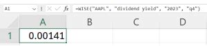 How To Get Historical Stock Data In Excel Wisesheets Blog