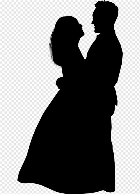 Couple Hugging Silhouette