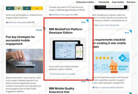 Ibm Mobilefirst 71 发布，改进了对混合应用程序的支持 异常教程