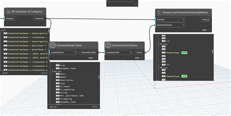 Schedule Field To Shared Parameter Revit Dynamo