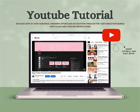 Notion Customization Cute Aesthetic Bundle That Girl Planner Pink Covers And Dividers