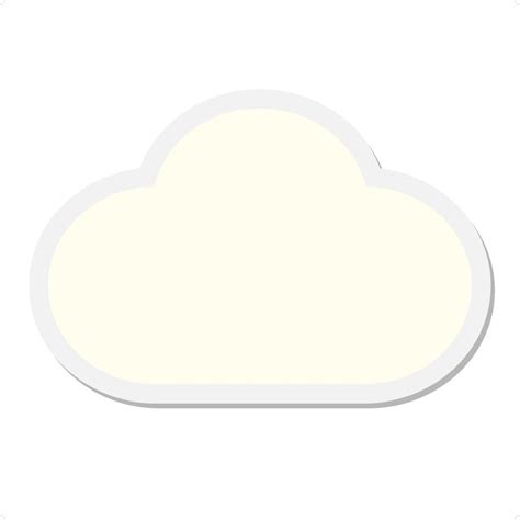 Cloud Sticker Vector 12354490 Vector Art At Vecteezy