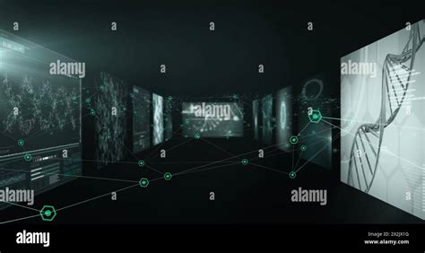 Image Of Data Processing Over Screens With Graphs Networks And Dna On