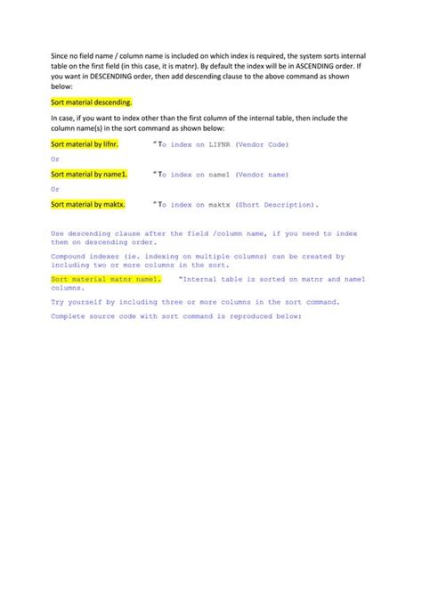 Internal Tables In Sap Pdf