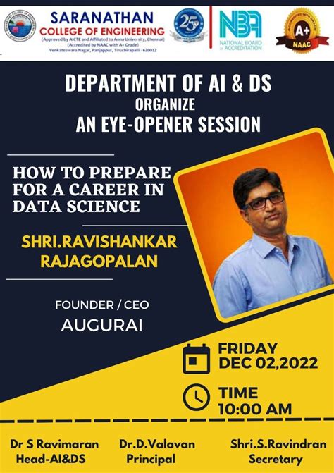 Ravishankar Rajagopalan On Linkedin Artificialintelligence Datascience Career Datascientist