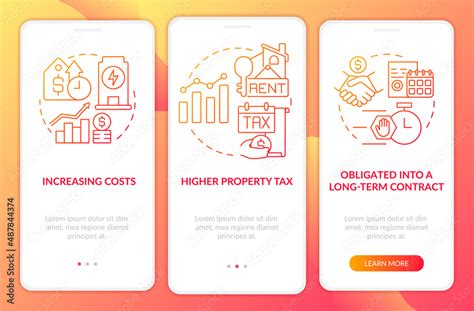 Disadvantages Of Ppa Red Gradient Onboarding Mobile App Screen Deal