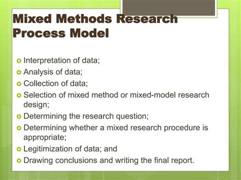 Mixed Method Research Pptx Undergraduate Education College Education