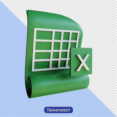 Icône Excel Avec Style 3d Psd Premium