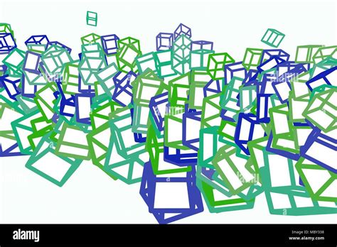 Modern Geometrical Square Rectangle Background Pattern Abstract 3d