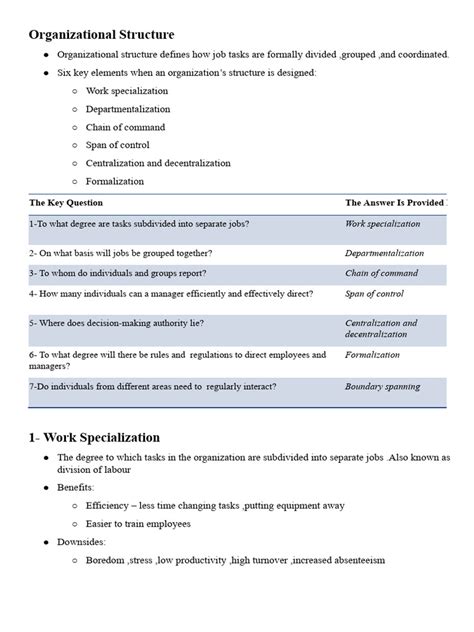 Ch 13 Ob Summary Pdf Organizational Structure Decentralization