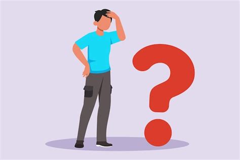 Premium Vector Thinking Or Solving Problem Concept Colored Flat Vector Illustration Isolated