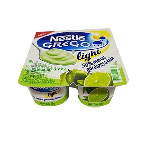 Iogurte Light NestlÉ Grego Limão Bandeja 360g