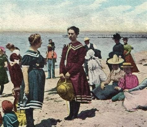 Turn Of The Century American Beach Goers American Beaches All In The