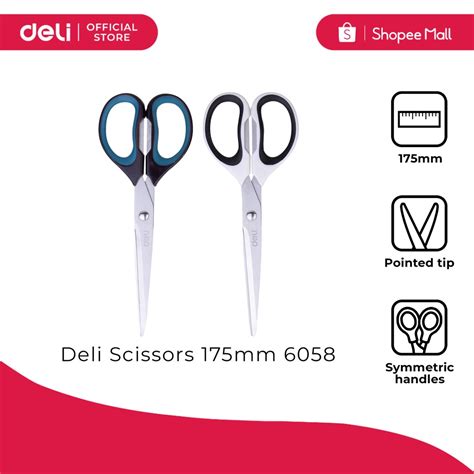 Deli 6058 Scissors 175mm 1pc [75326058] Shopee Philippines