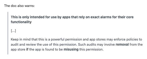 Question My App Required Exact Alarm Permission