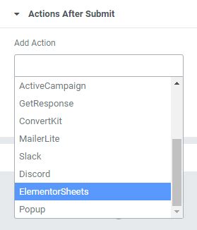 How To Connect Elementor To Google Spreadsheet WPSyncSheets