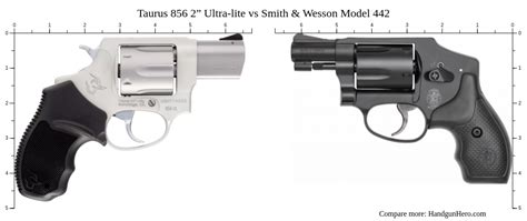 Taurus 856 2” Ultra Lite Vs Smith And Wesson Model 442 Size Comparison