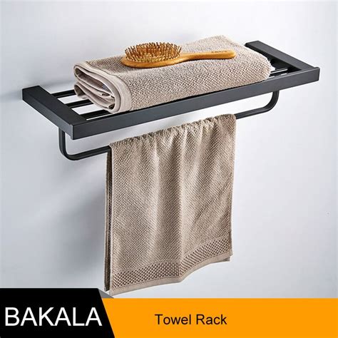 Bakala Black Square Bathroom Hardware Set Wall Mou Grandado