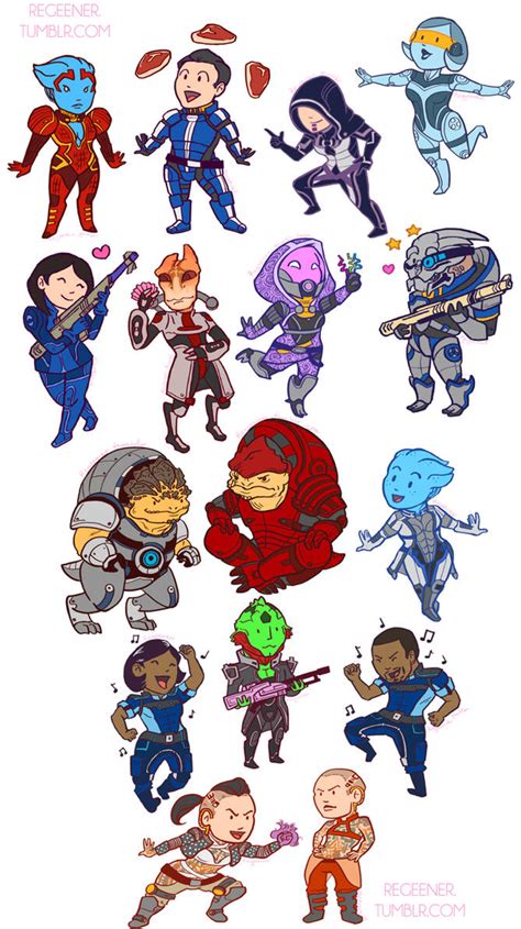 Chibi Mass Effect By Regeener On Deviantart