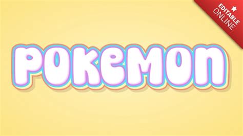 Pokemon Cute Text Effect Generator