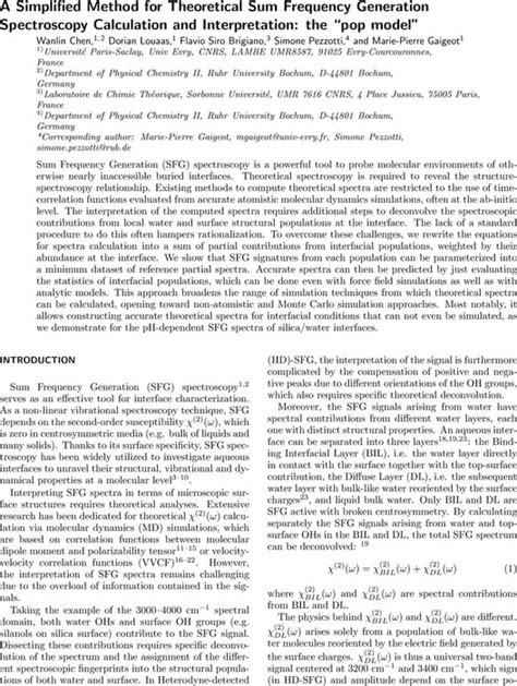 Spectroscopy And Calculation At Jamie Crow Blog