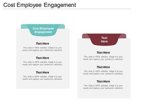 Cost Employee Engagement Ppt Powerpoint Presentation Summary Sample Cpb