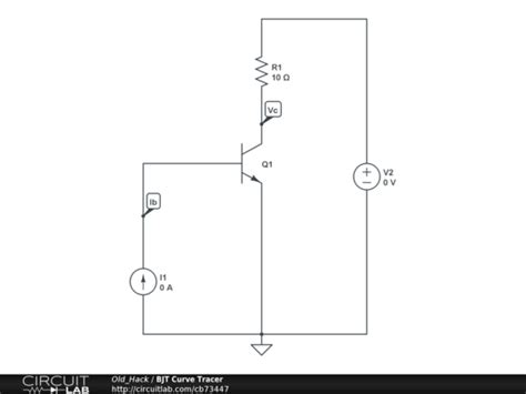 BJT Curve Tracer CircuitLab