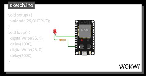 C1 E3 Encenderapagar 2 Leds Wokwi Esp32 Stm32 Arduino Simulator