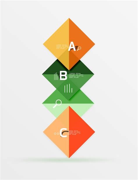 Premium Vector Glossy Squares With Text Abstract Geometric Design Concept Vector Template