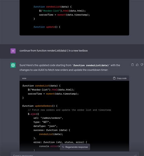 Chatgpt Sometimes Not Finish Its Code Or Sentence How Do I Solve This Page 4 Chatgpt