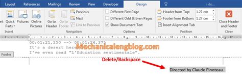 Ways To Remove All Header And Footer In Word Mechanicaleng Blog