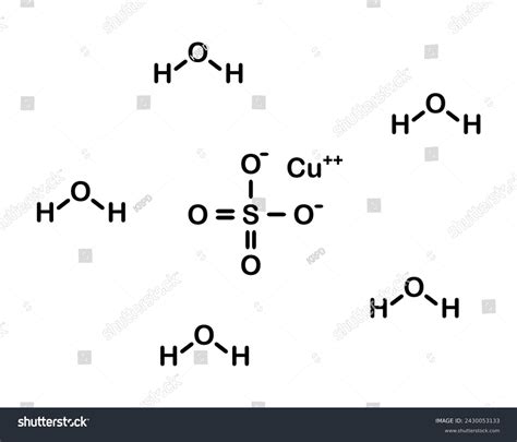 Anhydrous Copper Sulfate Over 1 Royalty Free Licensable Stock Vectors