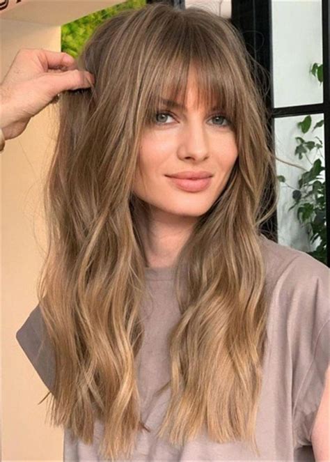 Messy Wavy Hair Long Wavy Hair Thin Hair Bangs Blonde Hair Bangs