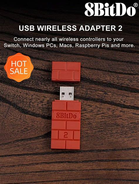 8bitdo Wireless Usb Adapter 2 For Switch Windows Raspberry Pi Compatible With Xbox Series X