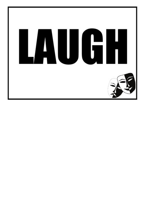 Laugh Sign Template Printable Pdf Download