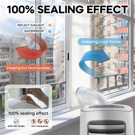 Portable Air Conditioner Window Kit Window Vent Seal Kit For Portable Air