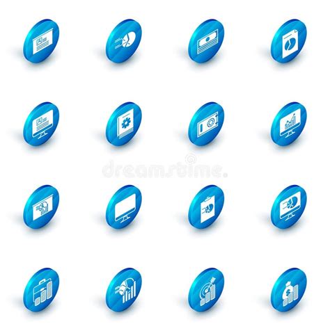 Set Pie Chart Infographic Stacks Paper Money Cash Document With Computer Monitor Resume