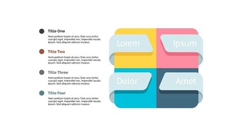 Four Panel Slide With Four Different Colors Google Slide Theme And Powerpoint Template Slidedocs