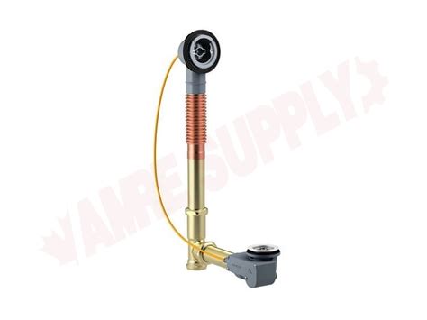 314Q 20CP OS B Waste Overflow Assembly Clicker Style Brass Offset Chrome Plated AMRE Supply