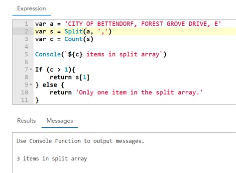 Solved Beginner Arcade Question Split Function Extrac Esri