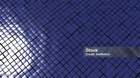 다양한 높이의 정사각형 타일이있는 추상적 인 배경 반짝이는 폴리 고령 말뚝 바닥 원근감이있는 추상적 인 아키텍처 장면 3차원 형태에 대한 스톡 사진 및 기타 이미지 Istock