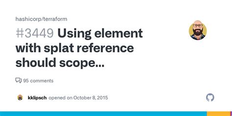 Using Element With Splat Reference Should Scope Dependency To Selected Resource · Issue 3449