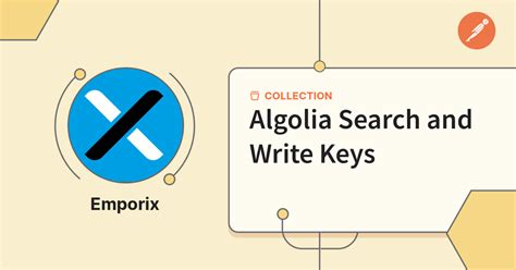 Algolia Search And Write Keys Documentation Postman Api Network