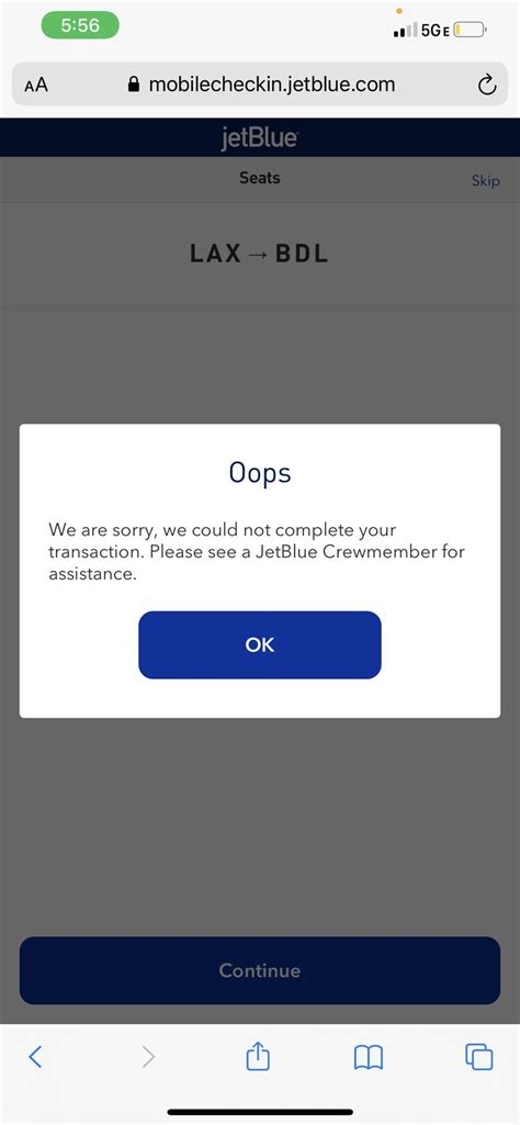 Anybody Having Problems Checking In R Jetblue