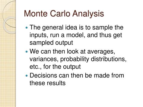 Ppt Monte Carlo Analysis Powerpoint Presentation Free Download Id1105850