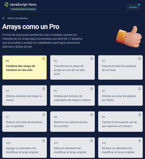 Platzihero ¡practica Con 12 Ejercicios De Arrays En Javascript