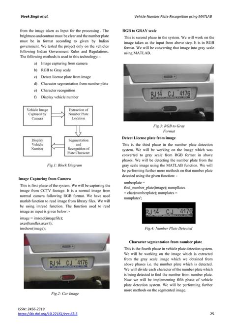 Vehicle Number Plate Recognition Using MATLAB PDF
